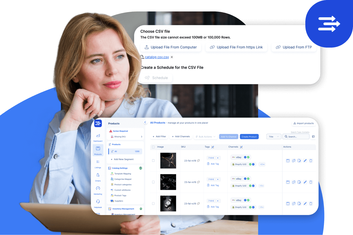 Multichannel CSV Export & Import | EasyChannel